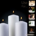 9 Pack White 6 inch Pillar Candles | Dripless, Unscented for Home Décor ...