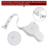 Uxcell 2pack Body Measure Tape 60" 150cm Automatic Telescopic Tape ...