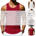DayScoop Mens Tank Fashion Blouses Solid Color Casual Summer Elastic ...