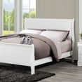 LHYY Classic White Sleigh 1pc Full Size Bed Bedroom Furniture Louis ...