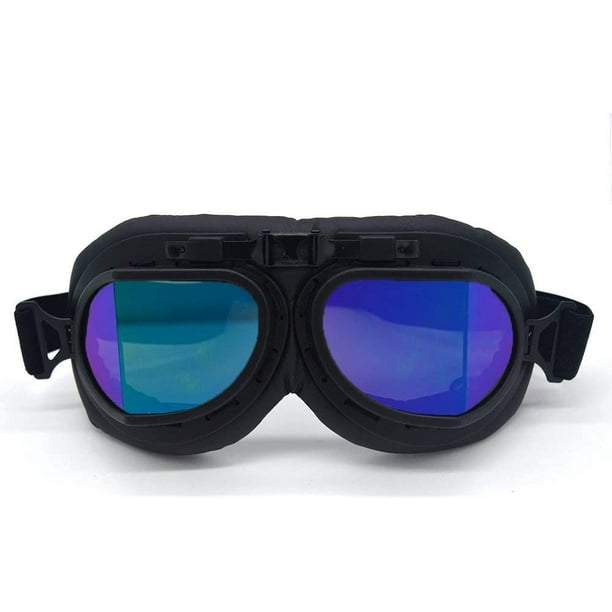Evomosa Motorcycle Goggles Vintage Pilot Goggles Retro Motocross Goggle ...