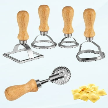 Fymlhomi 2 Pack Ravioli Cutter Wheel,Pastry Wheel Cutter with Long ...