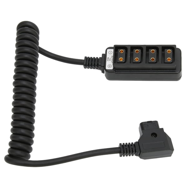 D Tap Adapter, D Tap Male To 4 Port Dtap Female Splitter Black Easy To ...