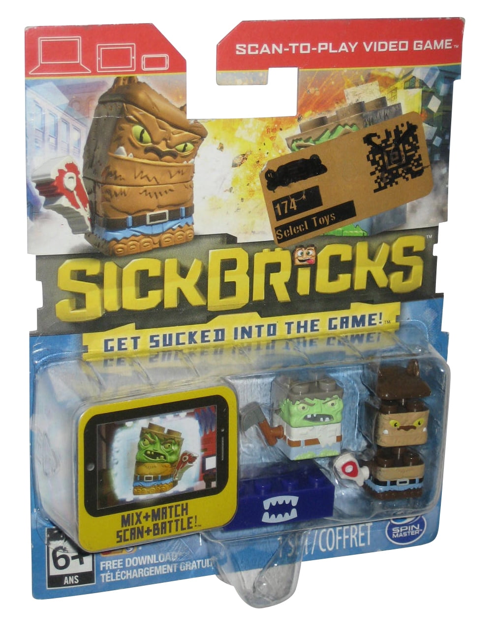 Sick Bricks Character Pack Zombie & Werewolf Mini Figure Set - Walmart.com