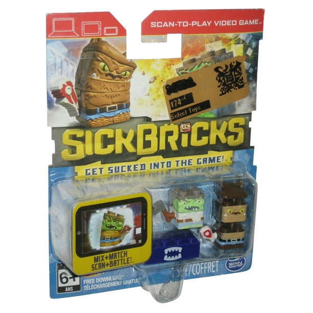 Sick Bricks Character Pack Zombie & Werewolf Mini Figure Set - Walmart.com