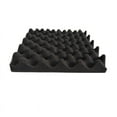 6 Pack Black + blue / Charcoal egg crate foam acoustic tiles ...