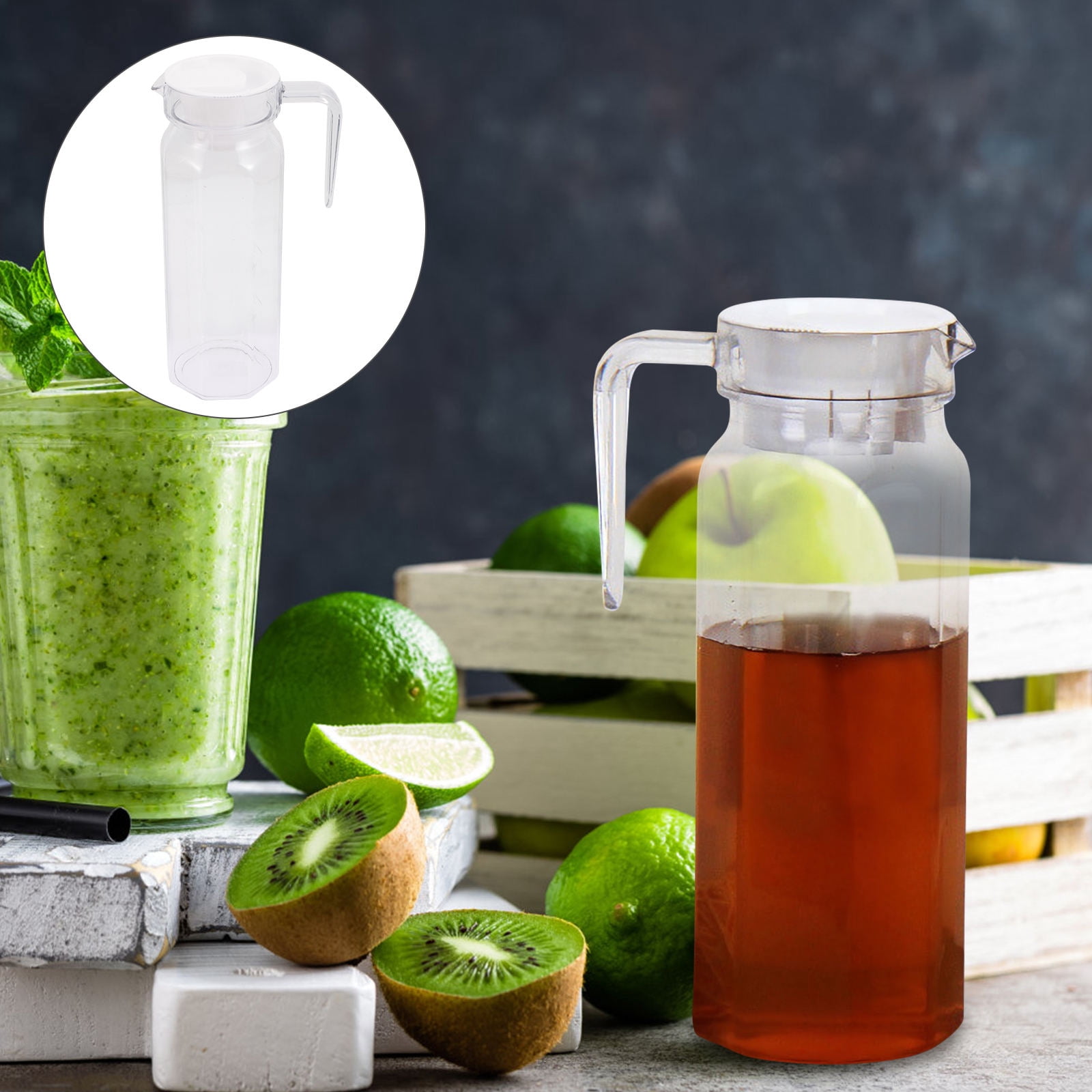 EXHUMKY Mixing Pitcher Juice Jugs Water Jug Transparent PC Cold Water ...