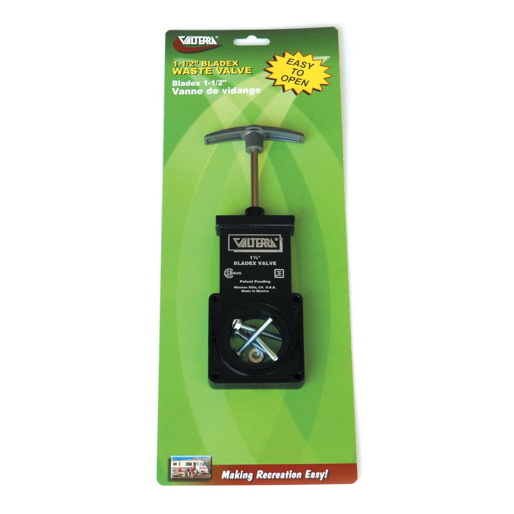 Valterra T1001VP Bladex Waste Valve with Plastic Handle - 1-1/2 ...