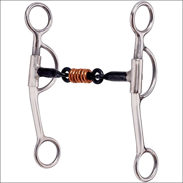 HILASON STAINLESS STEEL TRAINING HORSE BIT SWEET IRON MOUTH W/COPPER ...