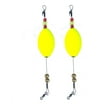 Stellar Yellow (2 Pack) Weighted Popping Cork | Oval Clacker Click ...