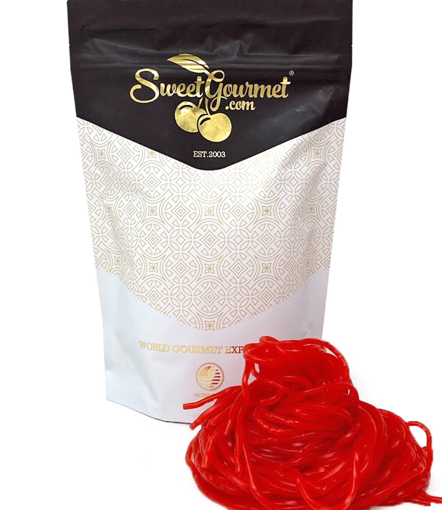 SweetGourmet Strawberry Licorice Laces | Dutch Candy Shoelaces | 1 ...
