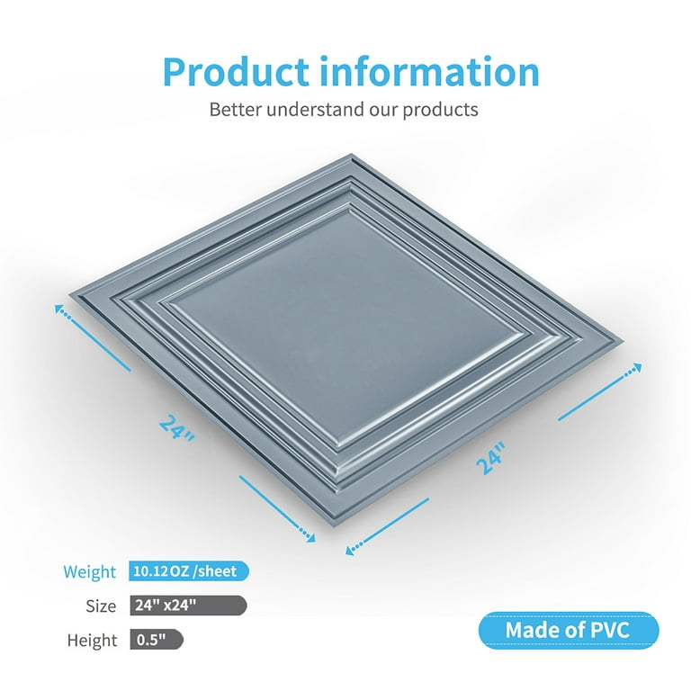 Square Ceiling Tile Size | Shelly Lighting