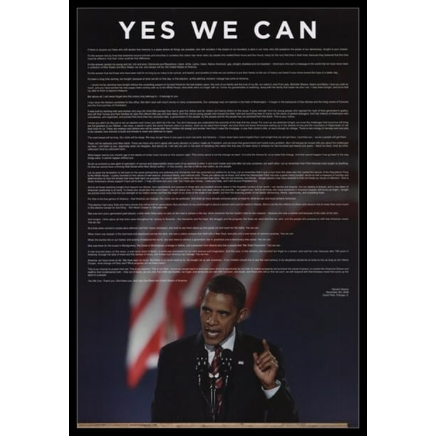 Barack Obama - Yes We Can Acceptance Speech at Grant Park, Chicago ...