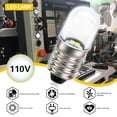 Ruiandsion E10 White LED Indicator Bulb, 110V 0.5W 40LM Non-Polarity ...