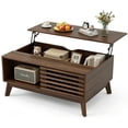 Noble House 35" Lift Top Coffee Table with Hidden Storage, Mid-Century ...