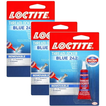Loctite Threadlocker Blue 242, Medium Strength Seal for Rust and ...
