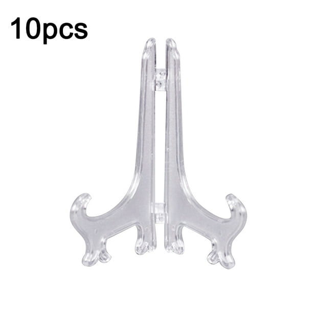 Destyer 10 Pieces Plastic Foldable Display Stands Holder Tabletop Rack ...