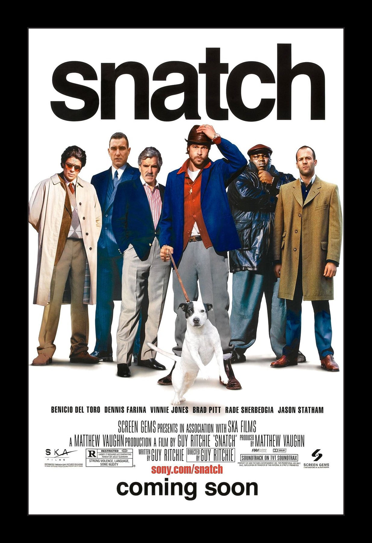 SNATCH - 11x17 Framed Movie Poster - Walmart.com