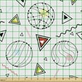 Abstract Sofa Upholstery Fabric by the Yard, Geometric Circles Memphis ...