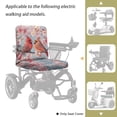 Xoenoiee Cardinal Cherry Blossom Pattern Electric Mobility Scooter Seat ...