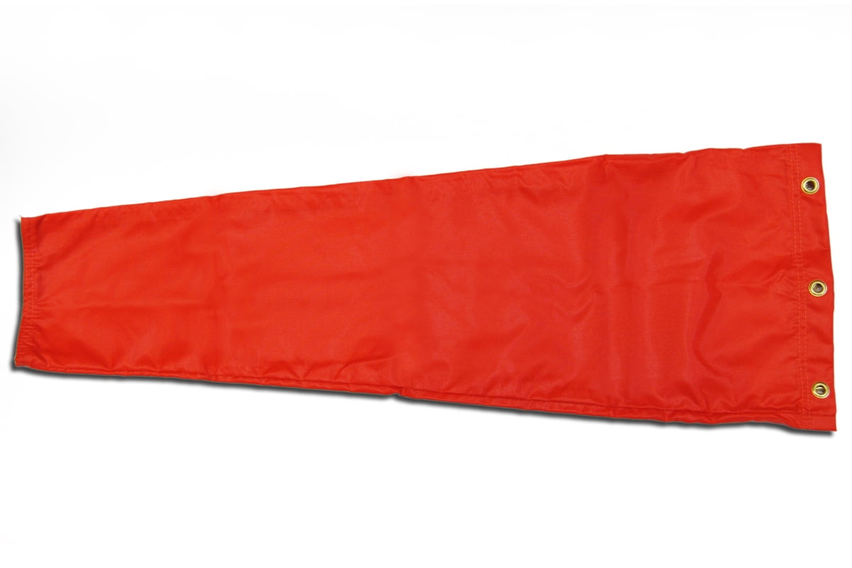 Airport Windsock Corporation 8" X 36" Orange Outdoor Windsocks, Durable ...