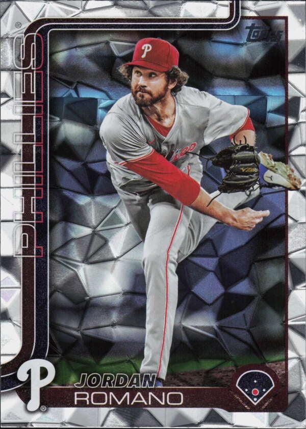 2025 TOPPS DIAMANTE FOIL #424 JORDAN ROMANO PHILADELPHIA PHILLIES ...