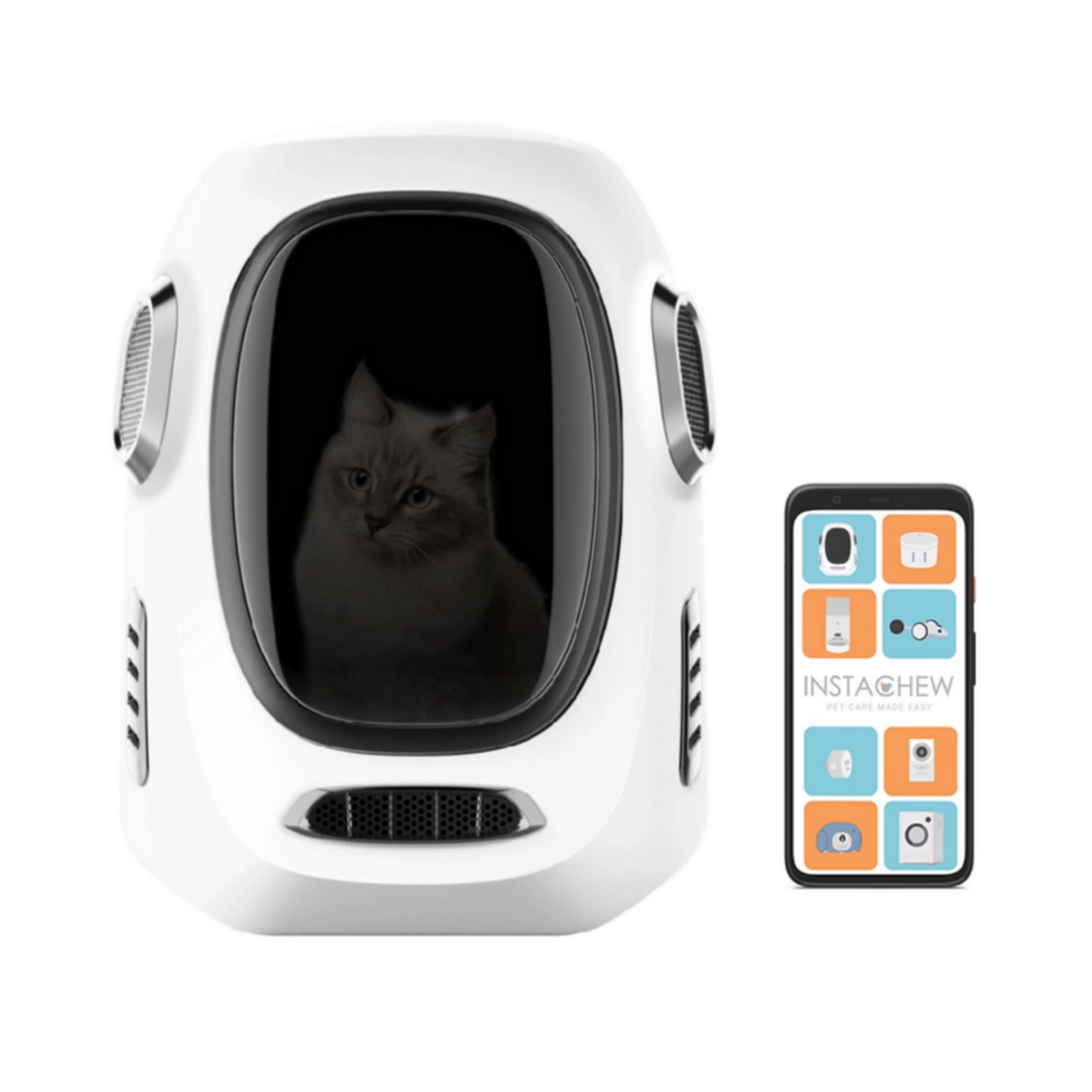 INSTACHEW Trekpod Smart Pet Carrier Backpack for Cats, Small Dogs and ...