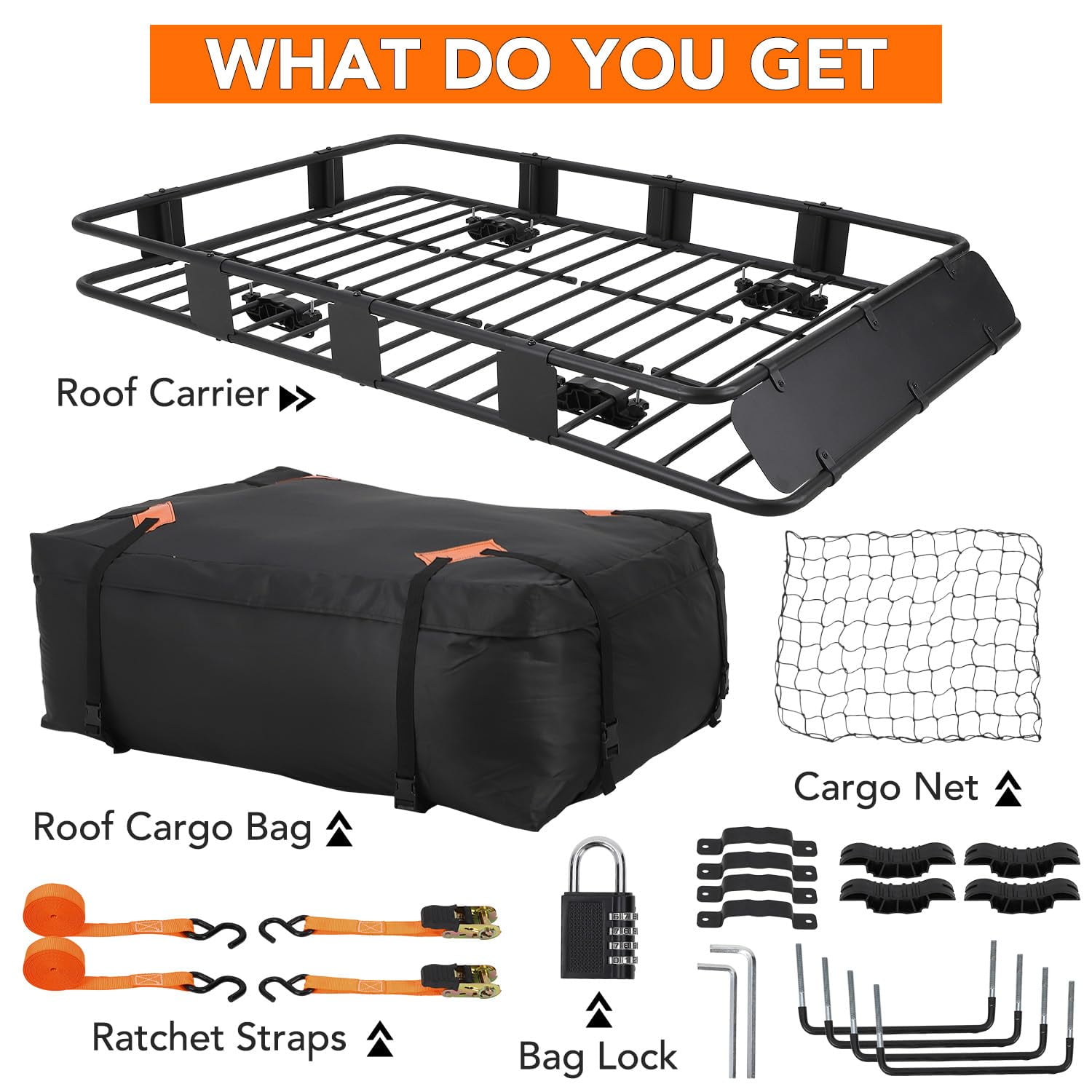 Click here for Edtara Roof Rack Carrier Basket Universal Rooftop... prices