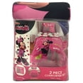 Disney Minnie Mouse 2-Piece Pink Child Comforter and Sham Set, Twin ...