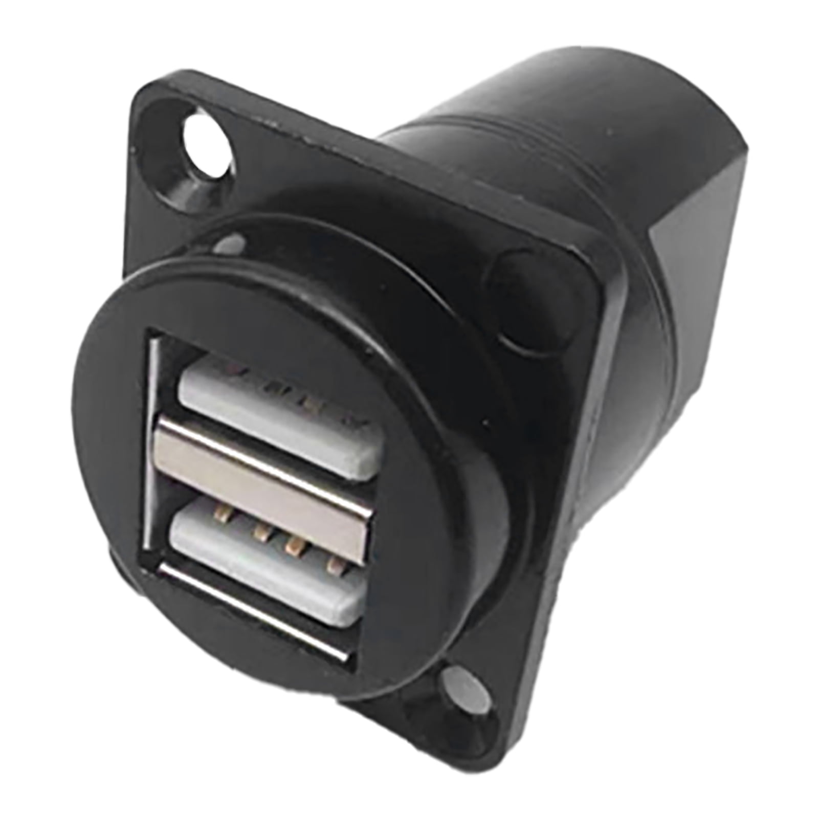 Conector de montaje en panel USB hembra a hembra puertos duales ...