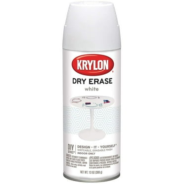 Krylon Dry Erase Spray Paint, 12 oz., White - Walmart.com