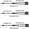 1 to 2 Y-shaped 6.35mm Male to 2x3Pin Double Channel Male Cable ...