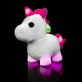Adopt Me! Neon Unicorn LED Stuffed Animal - Glowing Plushie with Three ...