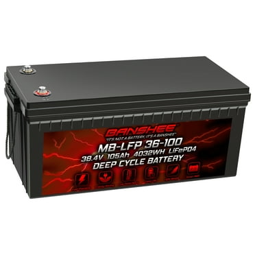 Banshee 12V Group 31 Lithium Ion Marine RV Battery, Deep Cycle, Dual ...