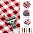 Dark Red Plaid Area Rugs 5x7ft Dark Red Gradient Washable Rug, Non Slip ...