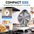 Mailand 8-inch Quesadilla Maker, 6-Wedge Quesadilla Grill Press, Non ...