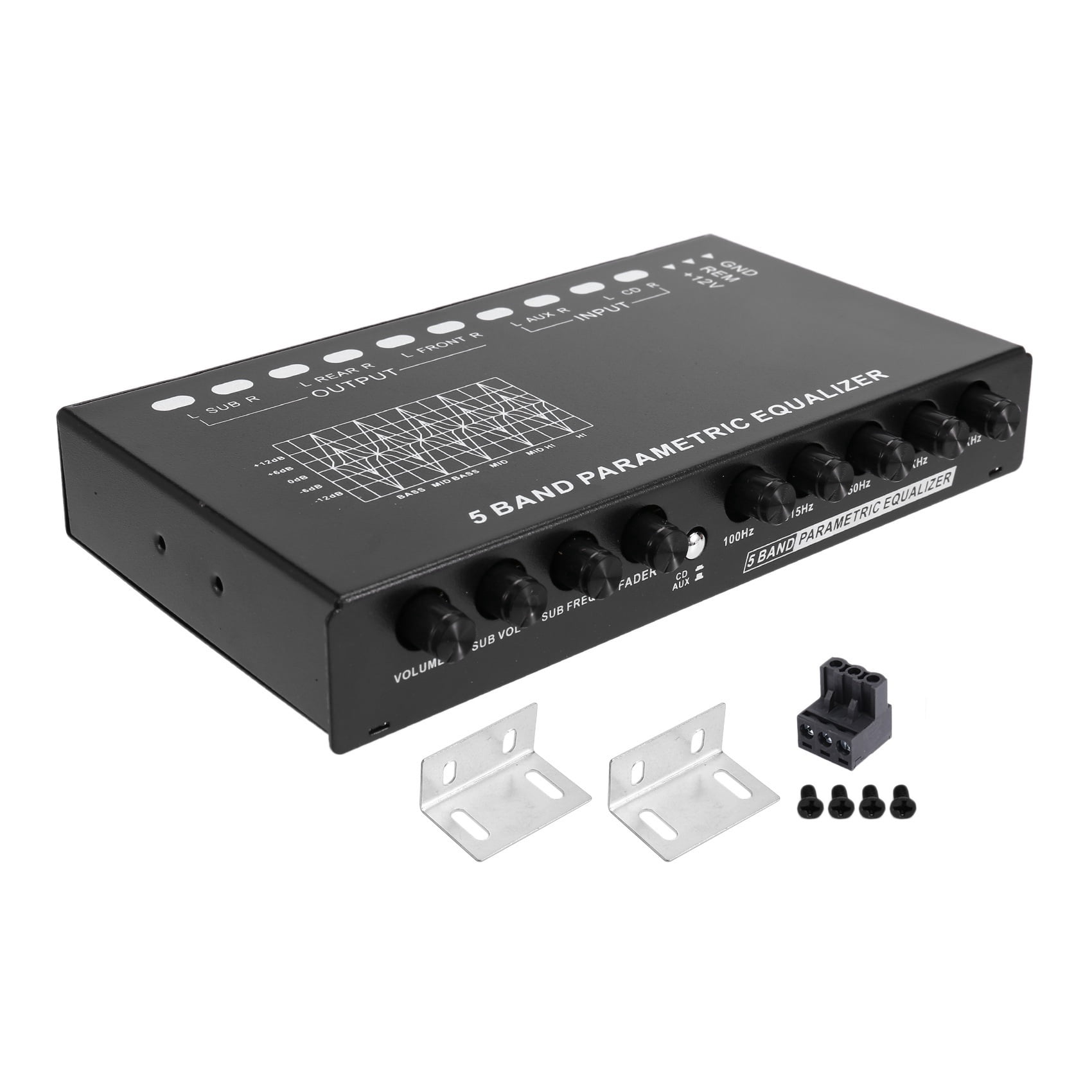 Buy 5-Band Car Audio Equalizer, Adjustable 5 Bands EQ Car Amplifier ...