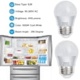 3-Pack LED Refrigerator Light Bulb 4W 40Watt Equivalent, Waterproof ...