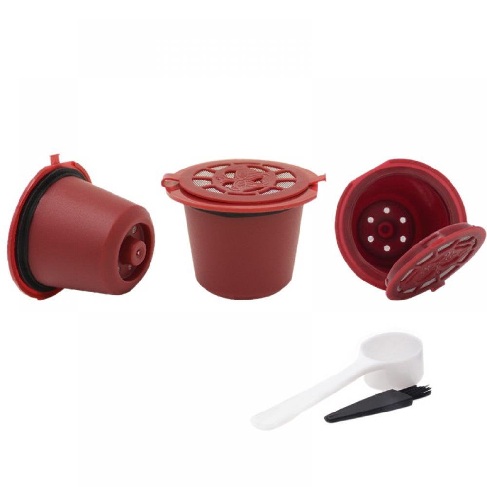 3 Pieces Reusable Refillable Coffee Capsule Filters for Nespresso with ...