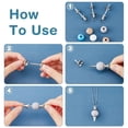4Pcs Brass Screw Eye Pin Bails Peg for Large Hole Beads Pendulum Shape ...