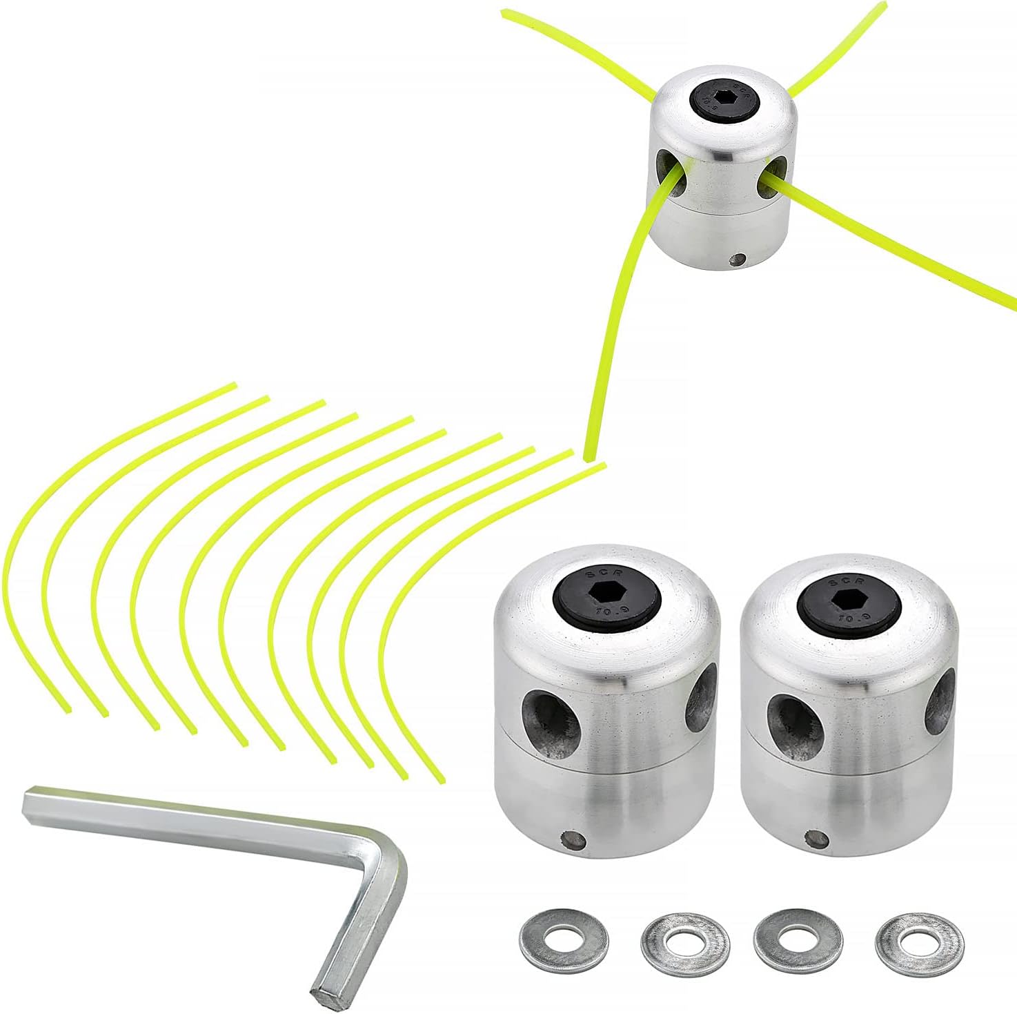 Universal Brush Cutter Head, Aluminum Wires Trimmer Head, Nylon Wire ...