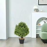 "Poetree 24"" UV Resistant, Realistic Artificial Boxwood Topiary Plant ...
