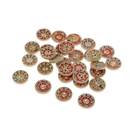 30Pcs 20mm Wood Buttons With - Crafting | Walmart Canada