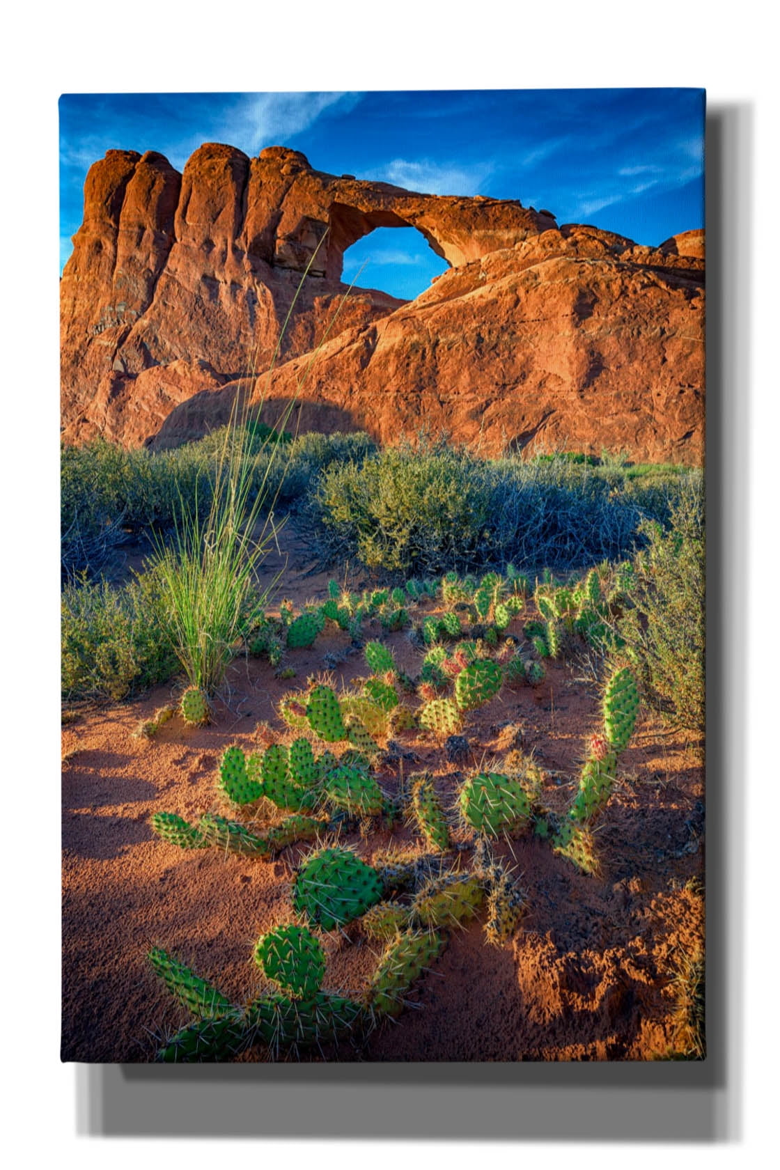 Epic Graffiti 'Skyline Arch' by Rick Berk, Canvas Wall Art, 12"x18 ...