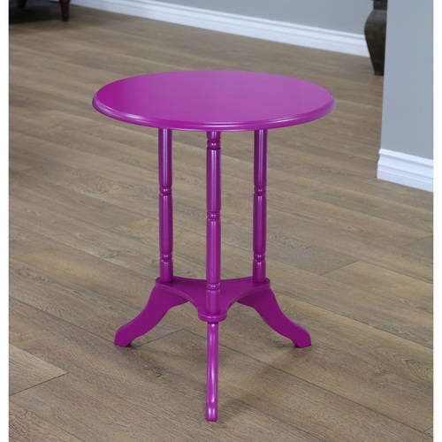 Home Craft Round End Table, Multiple Colors - Walmart.com