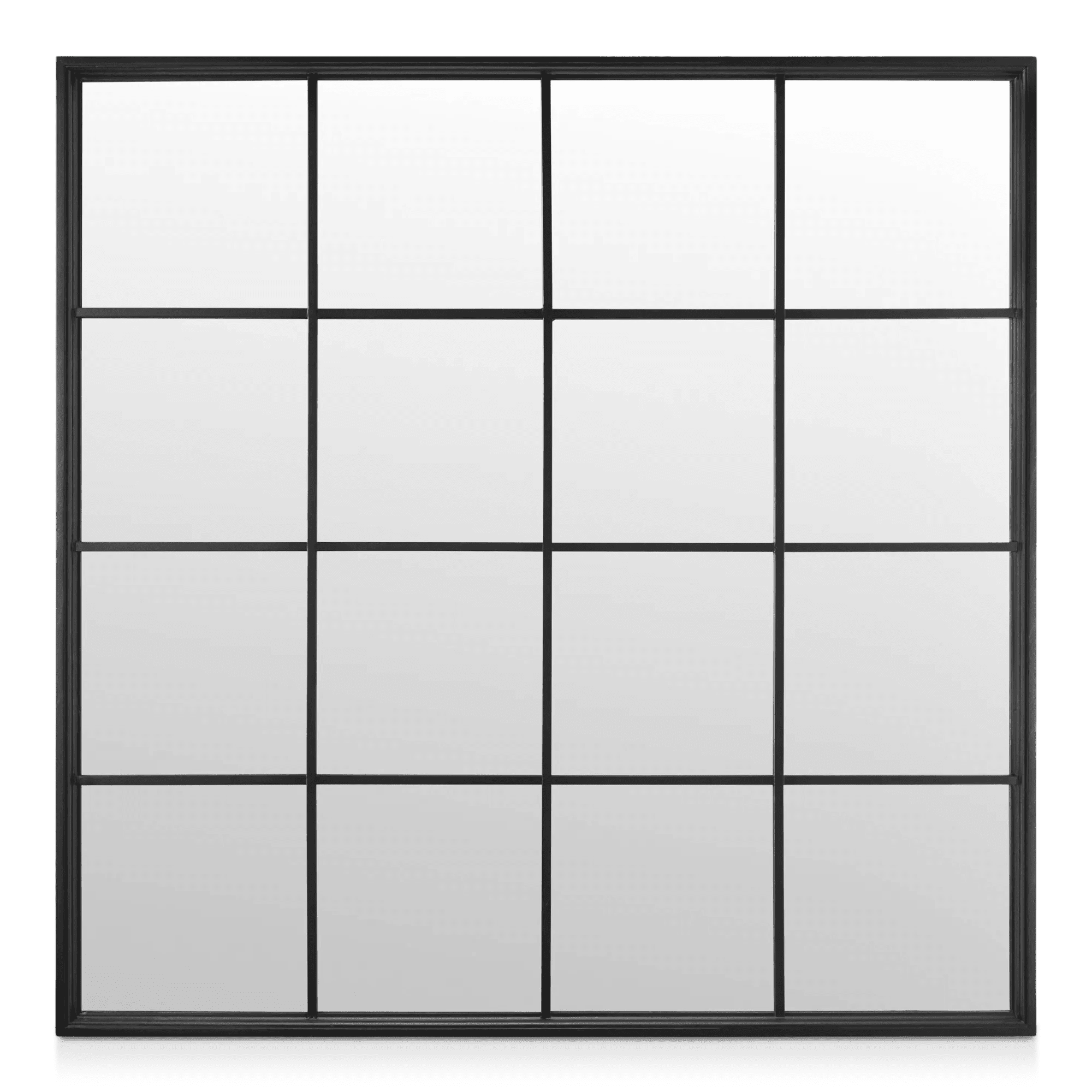 Click here for Bouclair Black Windowpane Mirror 40 X 40 In (101.6... prices