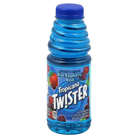 Tropicana Twister Blue Raspberry Rush Flavored Juice 20 fl. oz. Bottle ...