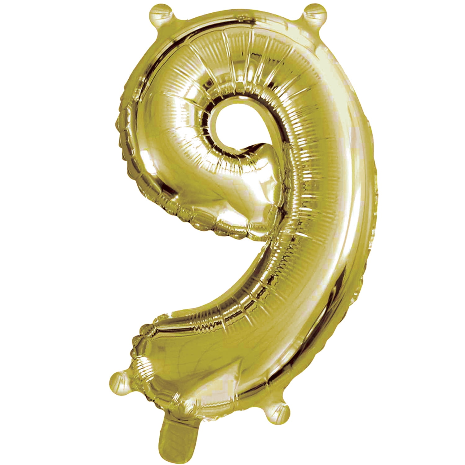 Way to Celebrate Party Gold Balloon Number "9", 1 Ct, 16" - Walmart.com