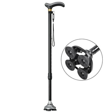 KFFKFF Folding Walking Cane for Men and Women, Adjustable Height with ...