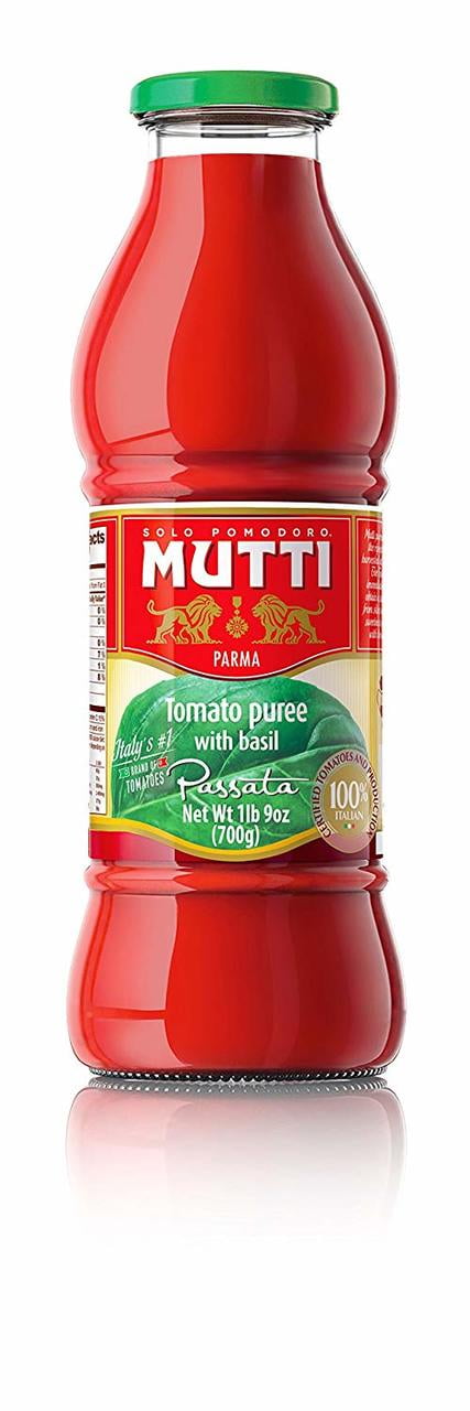 (2 Pack) Mutti Tomato Puree with Basil, 25 oz - Walmart.com - Walmart.com
